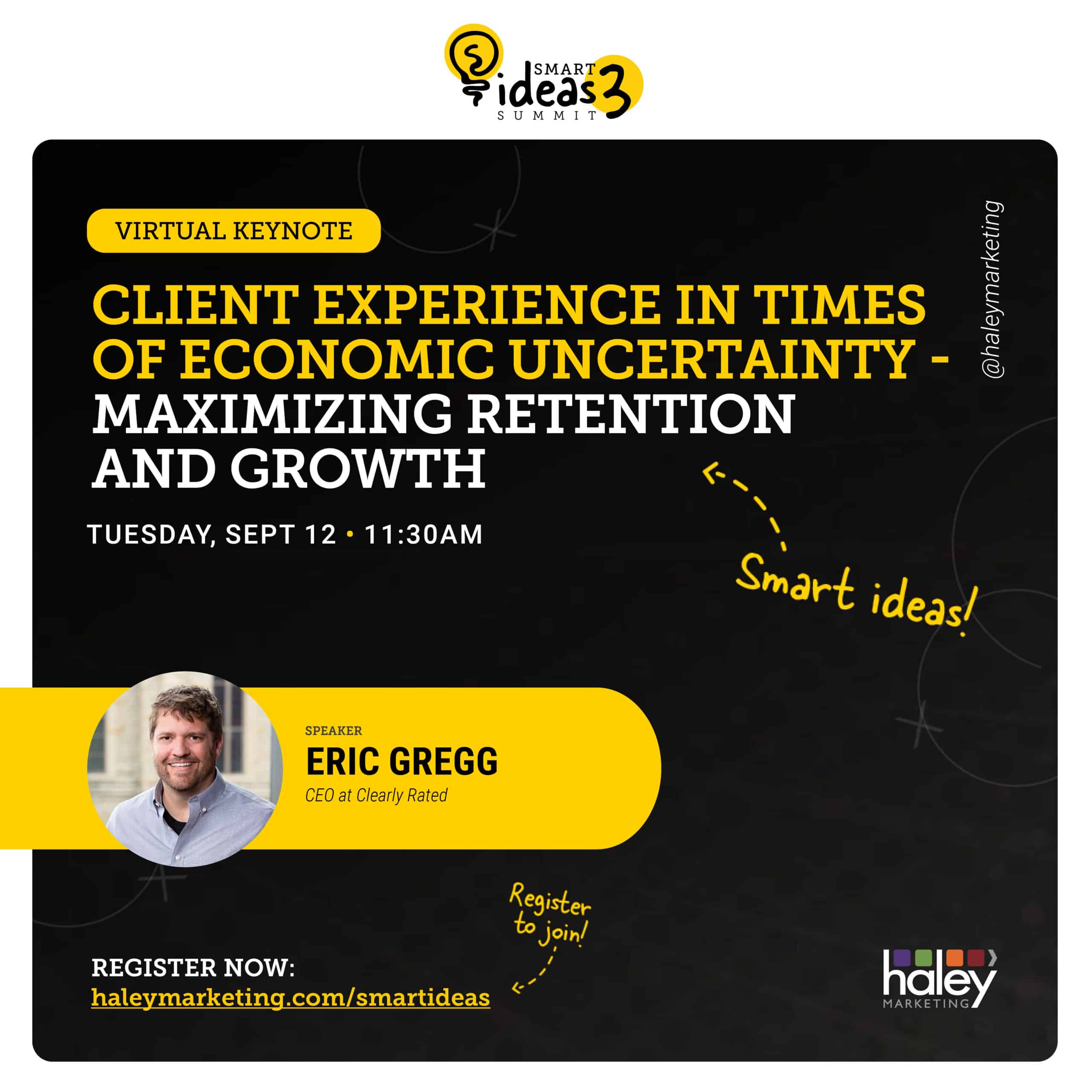 SMART IDEAS Summit 3: Client Experience in Uncertain Times