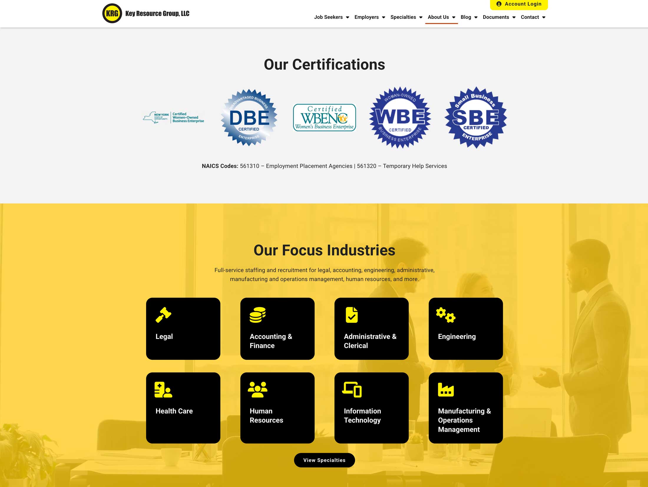 Key Resource Group Staffing Website | Staffing Website Design by Haley ...