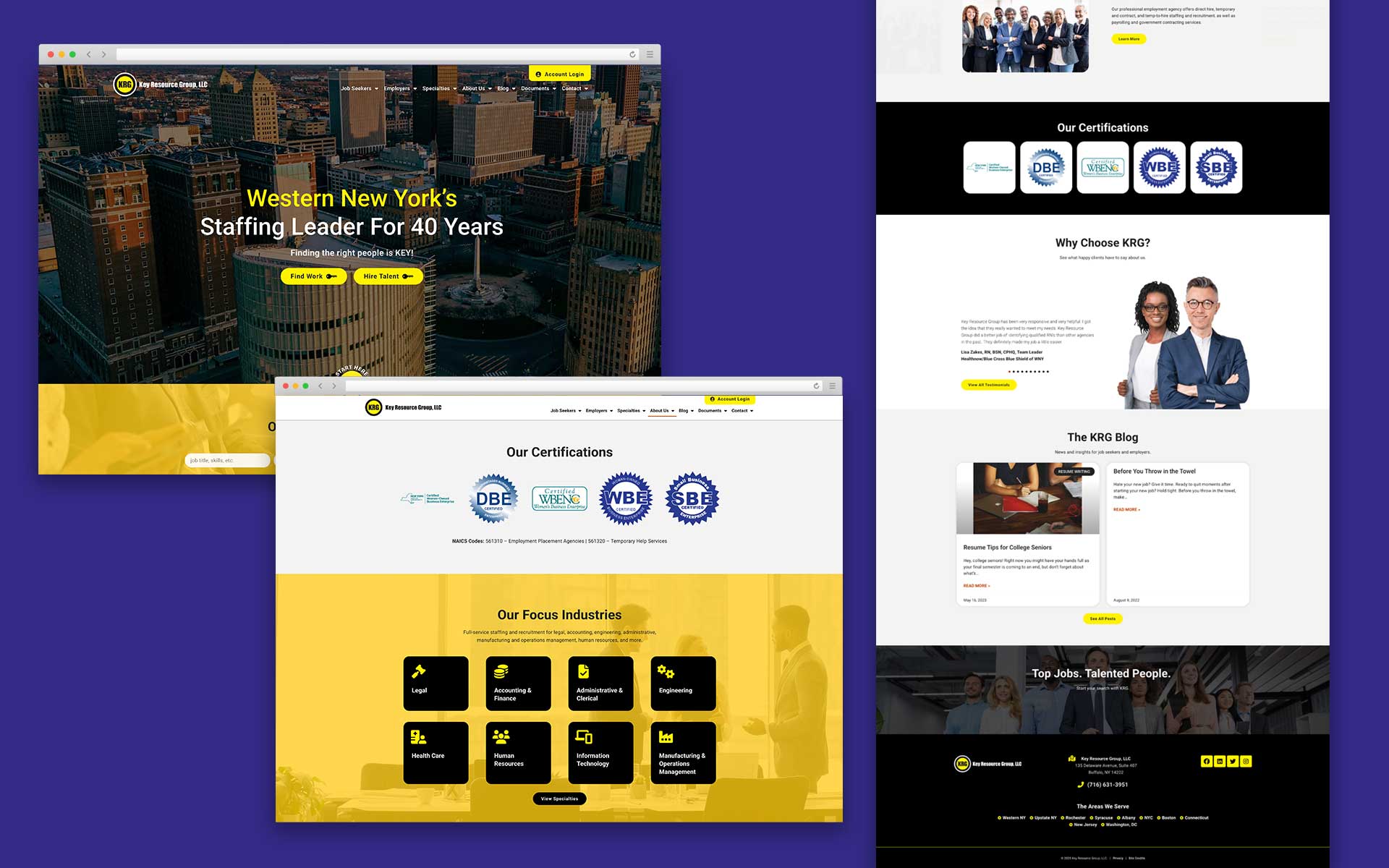 Key Resource Group Staffing Website | Staffing Website Design by Haley ...